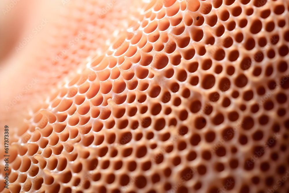 skin surface with tiny holes all over texture, made with generative ai ...