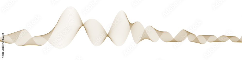 Vector wave dynamic gold lines. Gold wave on transparent background ...