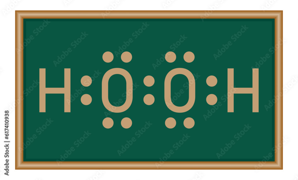 Lewis structure of hydrogen peroxide (H2O2). Chemetry resources for ...