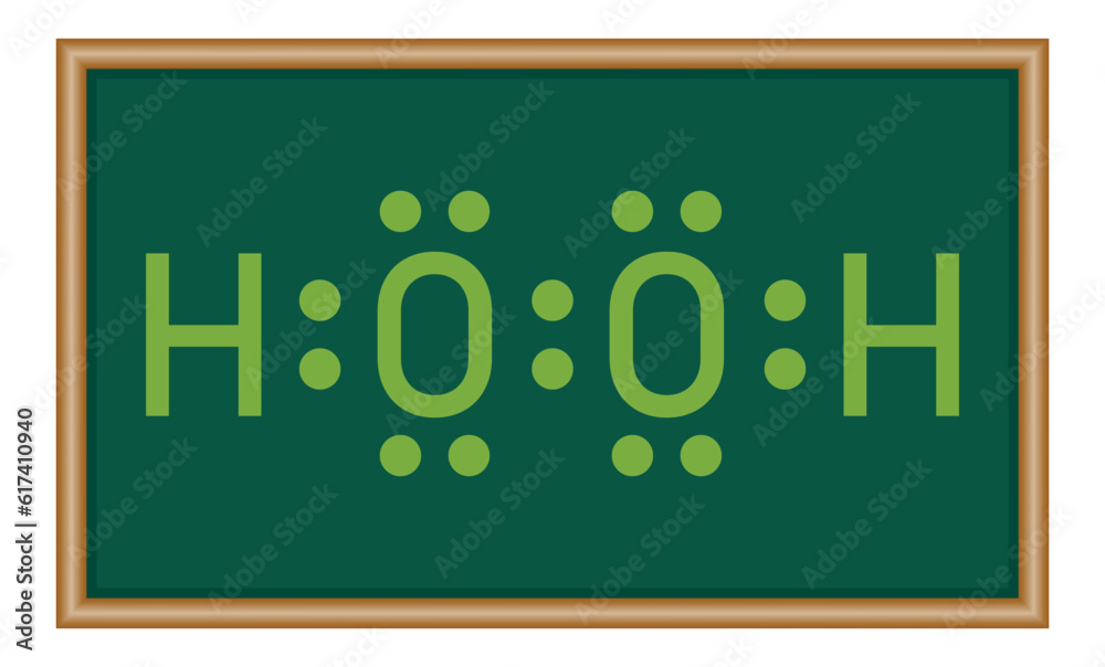 Lewis structure of hydrogen peroxide (H2O2). Chemetry resources for ...