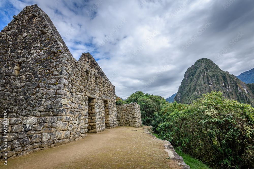 The path to Machu Picchu, the high mountain capital of the Inca tribe ...