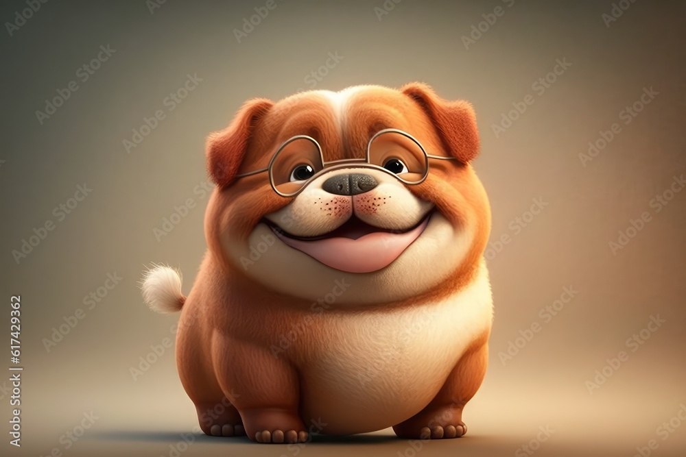 3d animated chubby cartoon dog wallpaper for kids adventure and fun ...