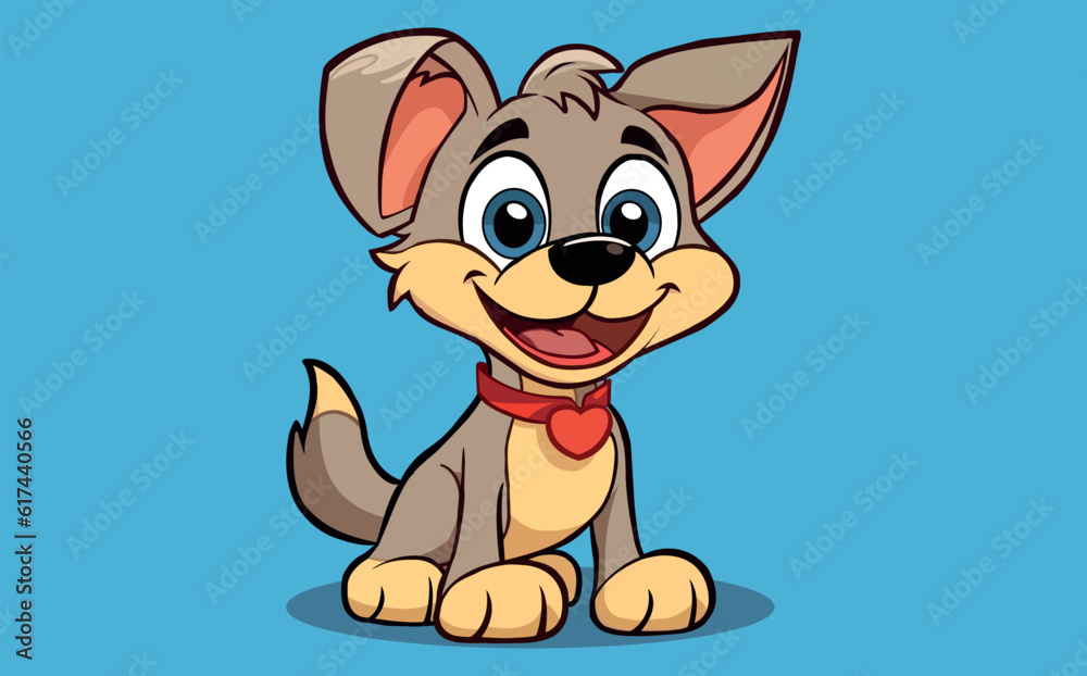 Vetor de tom jerry style vector, cartoon, generative ai. doge with bone ...