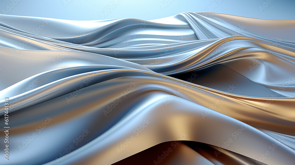 Abstract silver wave background. Stock Illustration | Adobe Stock