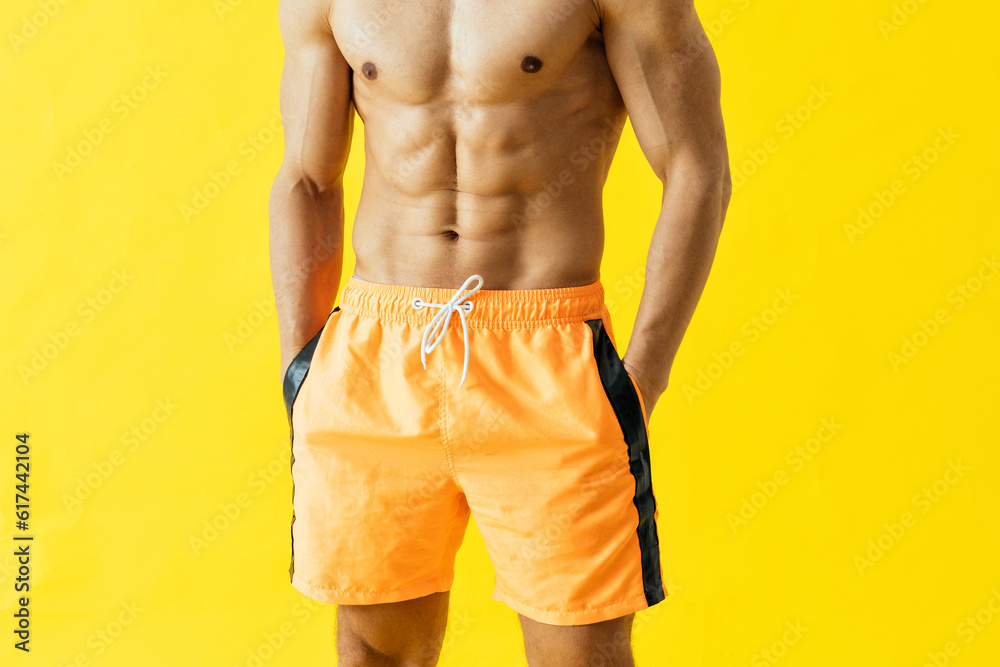 Zdjęcie Stock: multiethnic men posing for a male edition body positive ...