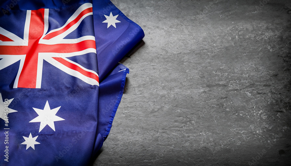 Australian flag on stone background Stock Photo | Adobe Stock