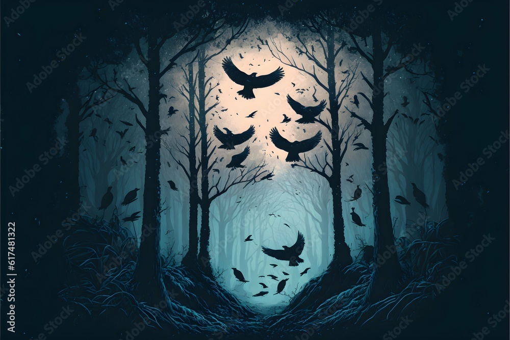 Vintage Mystery and Macabre Background illustration Dark and eerie ...