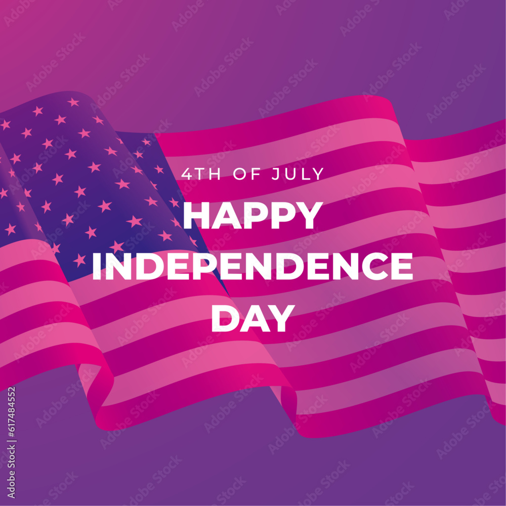 Happy 4th of July poster withcromatic colors - Independence Day USA ...