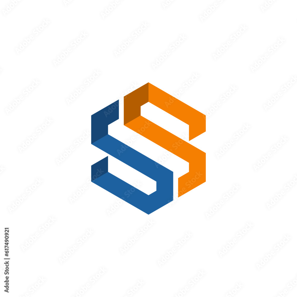 SS initials monogram logo vector Stock Vector | Adobe Stock