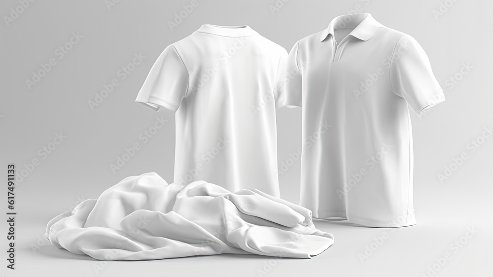 White clothes Mockup template for ads and prints - Generative AI Stock ...