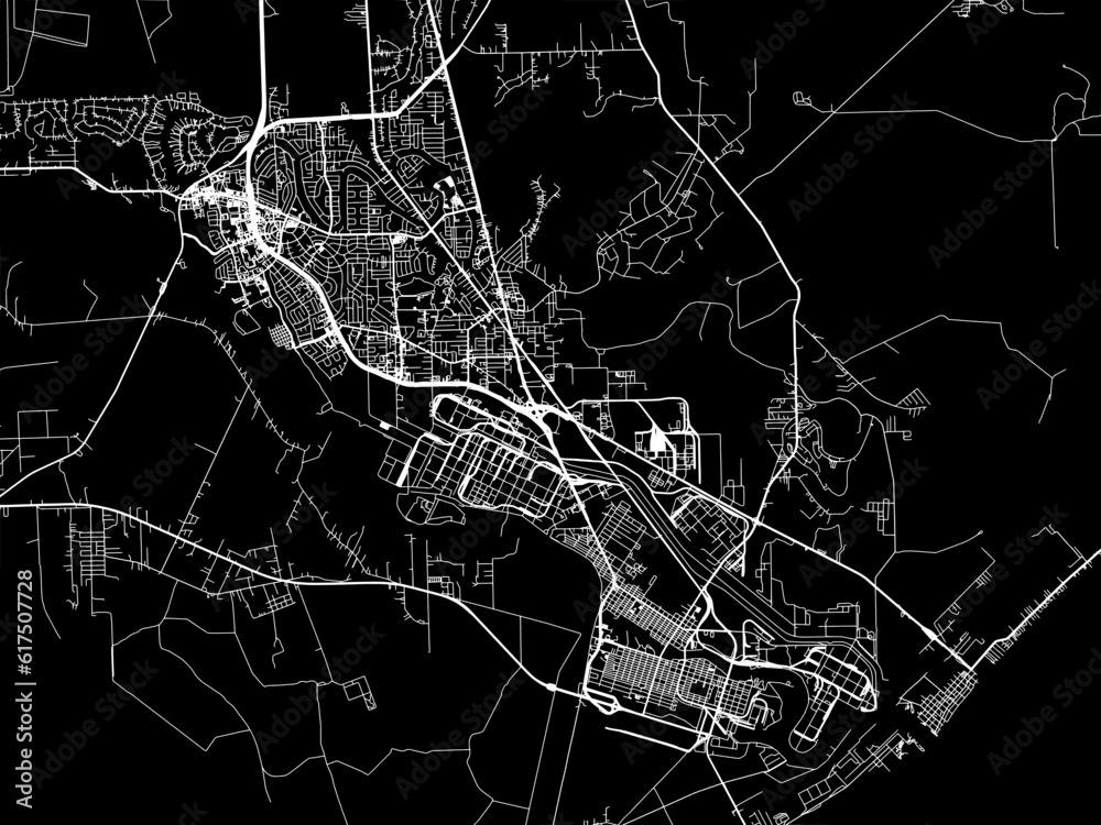 Vector road map of the city of Lake Jackson Texas in the United States ...