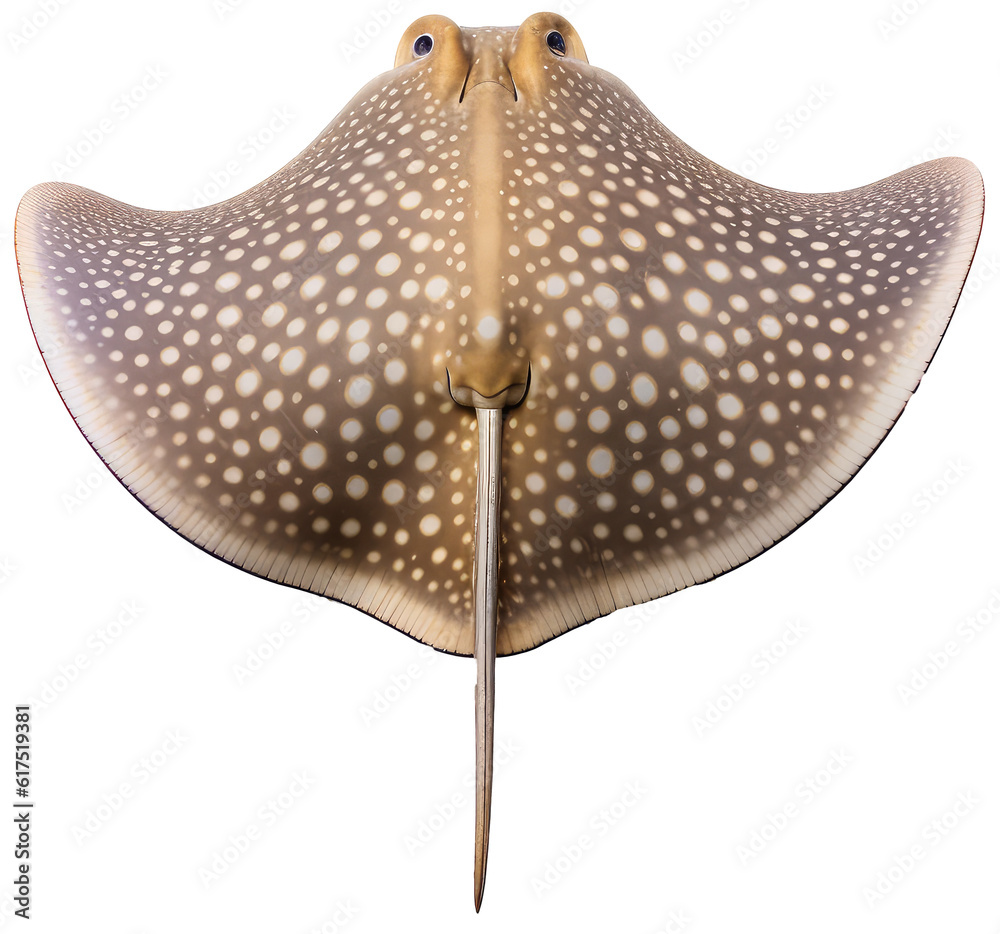 Stingray isolated on white background as transparent PNG, generative AI ...