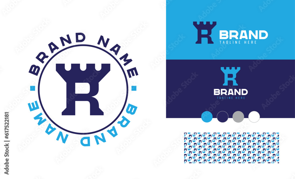 Bold and Heavy letter logo using alphabet R useful for Engineering ...