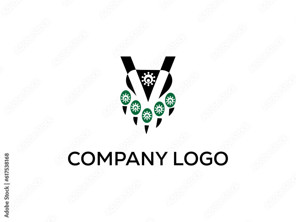 V letter modern logo and branding animal logo design . Perfect logo for ...