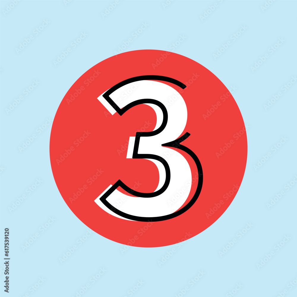 Number 3. numbering. number them. queue. a list with a number. counter ...