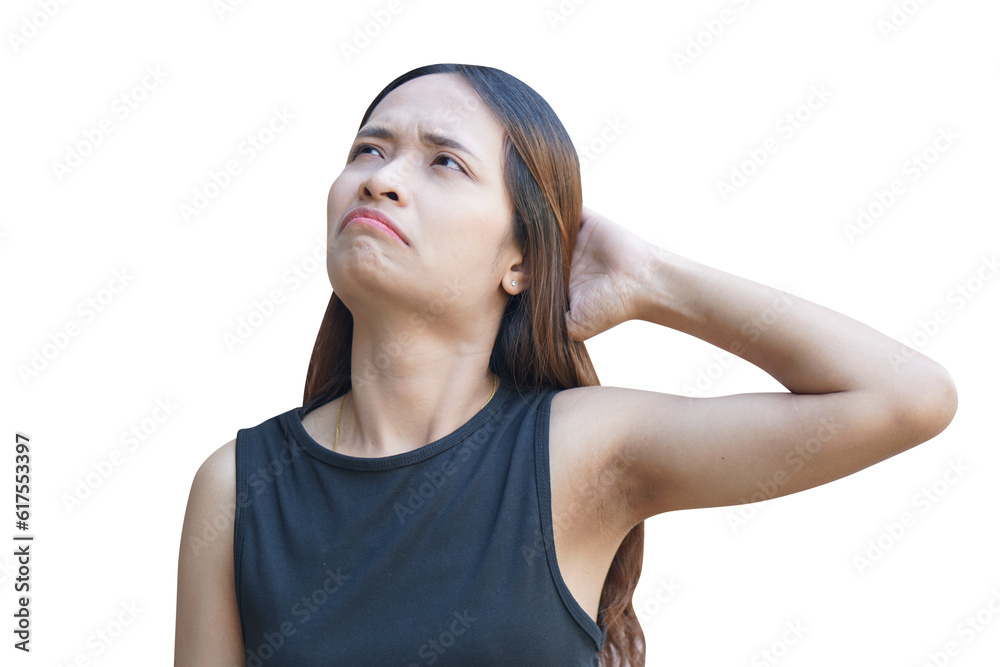 Zdjęcie Stock: Dive into the depths of office life as a woman's face ...