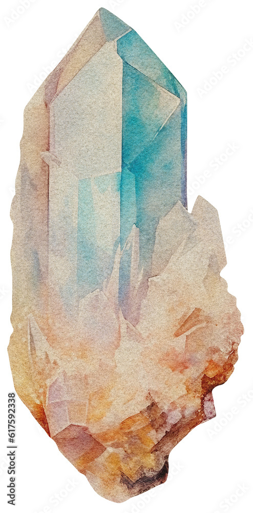 Opalite mineral on transparent background, old-style vintage ...