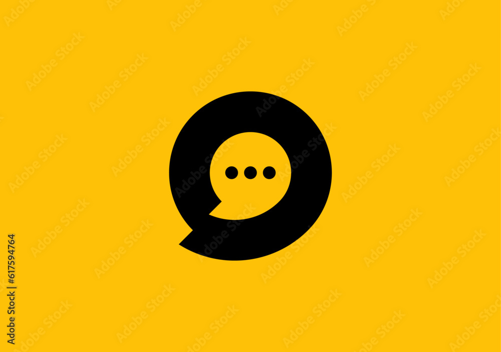 Engage in seamless communication with our clean chat symbol, featuring ...