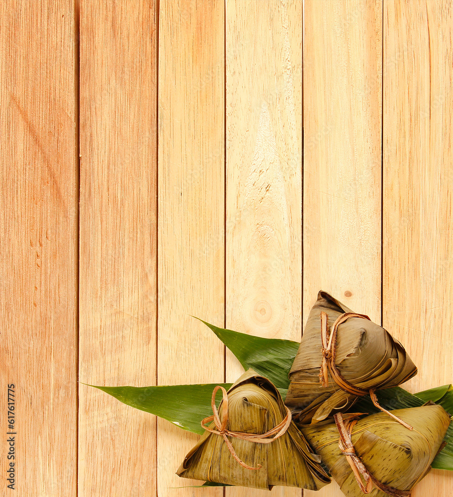Asian Chinese rice dumplings or zongzi is the Traditional Food Culture ...