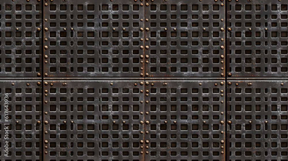 Seamless steel floor plate background texture. Tileable industrial ...