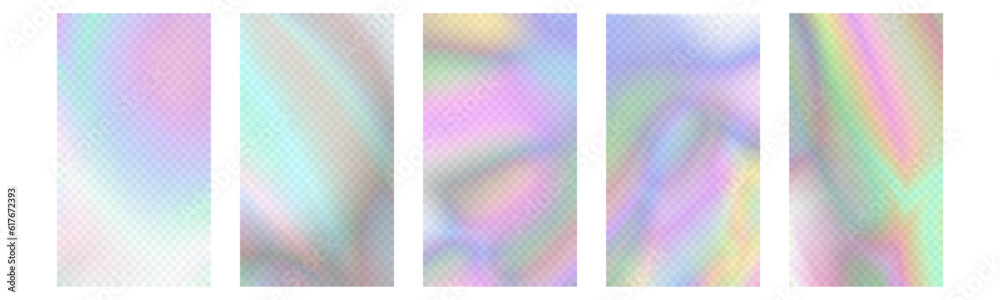 Set of Modern blurred gradient backgrounds in trendy retro 90s, 00s ...