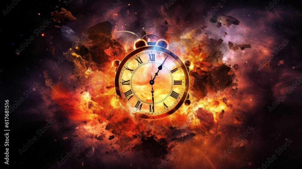 A modern abstract interpretation of the passing of time on planet earth ...