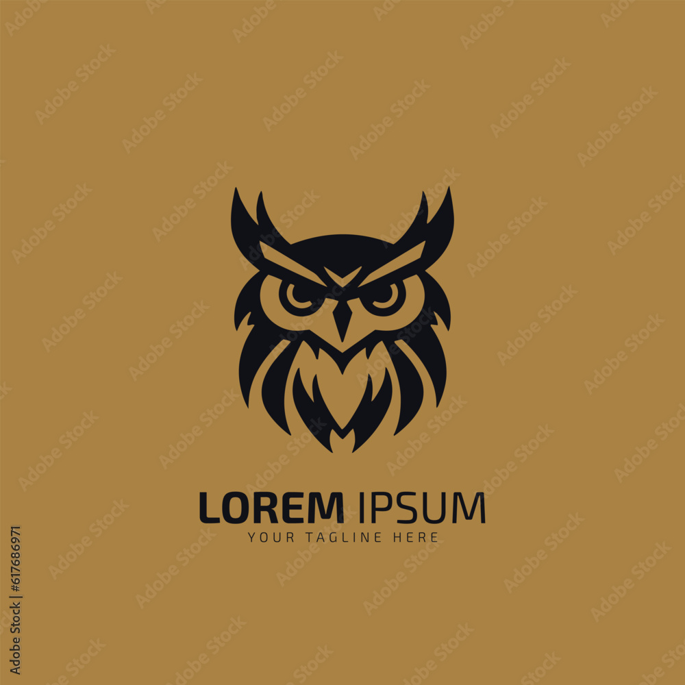 aggressive owl logo design premium vector Stock Vector | Adobe Stock