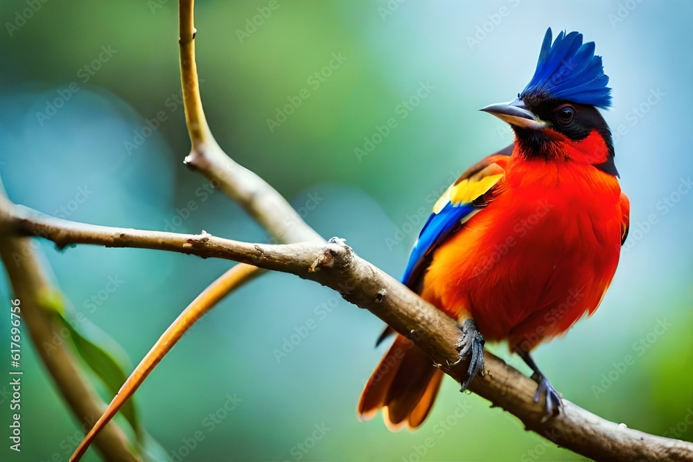 The Amazonian Royal Flycatcher: A Jewel of the Amazon Rainforest Stock ...