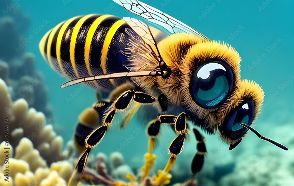"Deep-Sea Bee Vision" Stock Photography: Immerse yourself in a ...