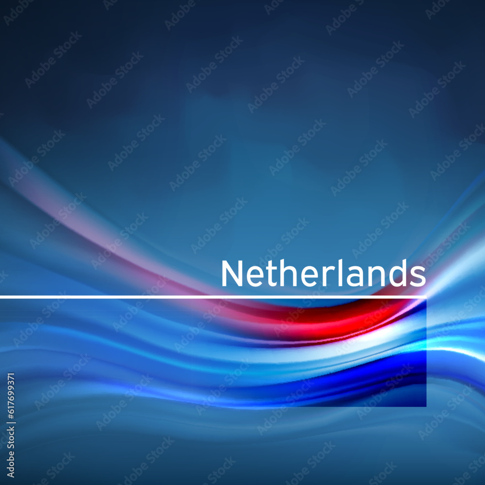 Netherlands flag background. Abstract dutch flag in the blue sky. Dutch ...