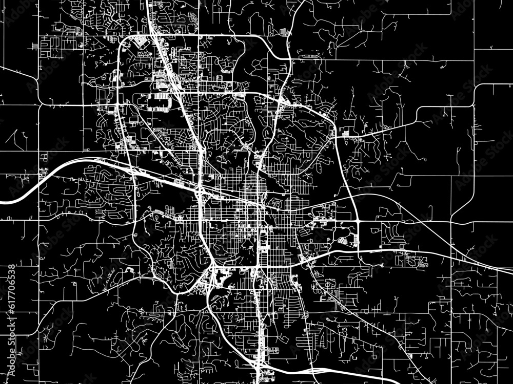 Vector road map of the city of Rochester Minnesota in the United States ...
