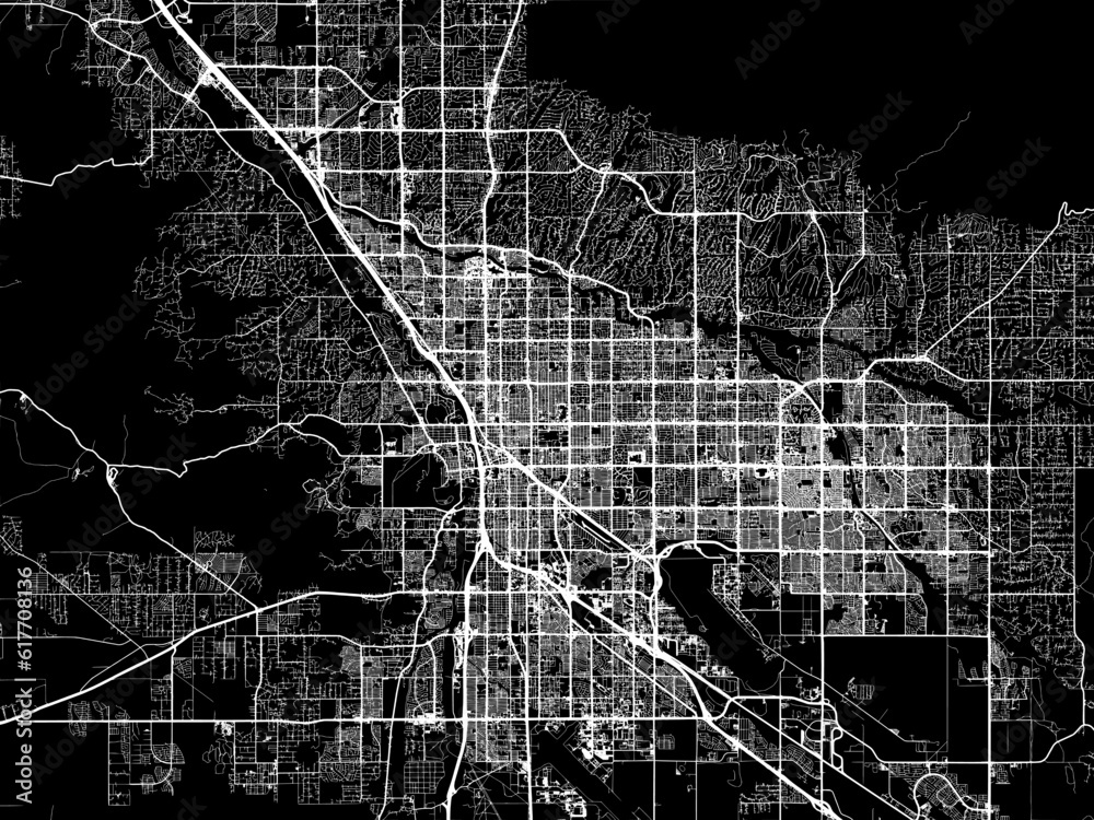 Vector road map of the city of Tucson Arizona in the United States of ...