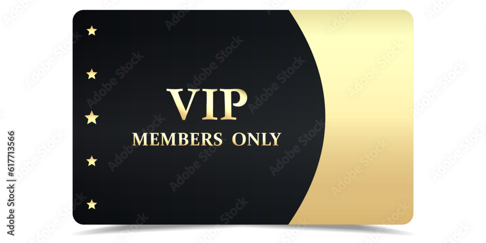 VIP. Vip in abstract style on black background. VIP card. Luxury ...