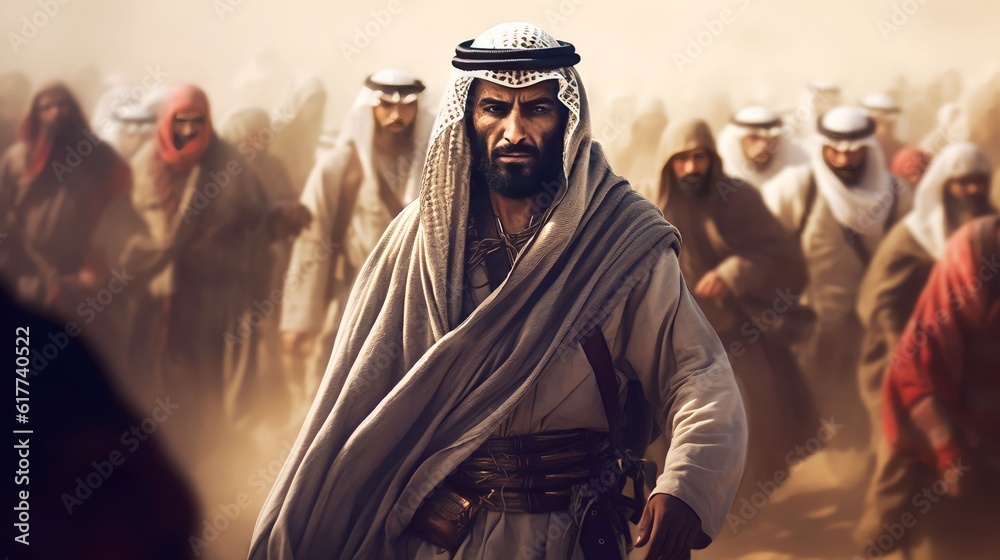 ancient arab background design, moments soldiers arabian before ...