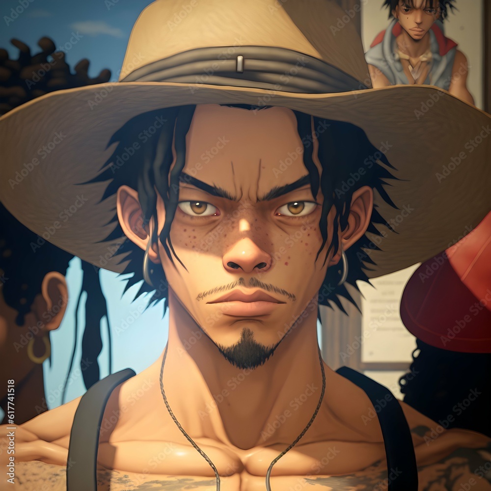 one piece manga super realistic unreal engine 4k super detailed Stock ...
