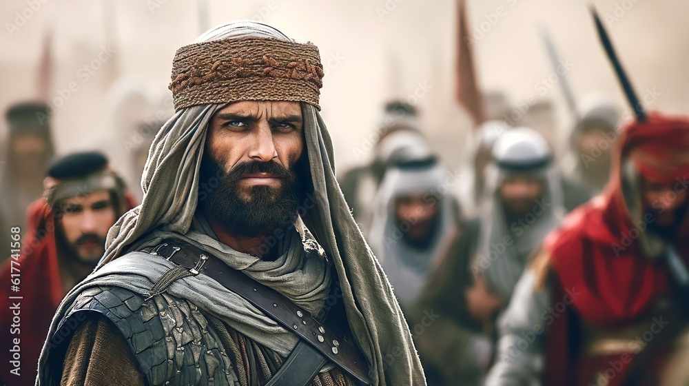 ancient arab background design, moments soldiers arabian before ...