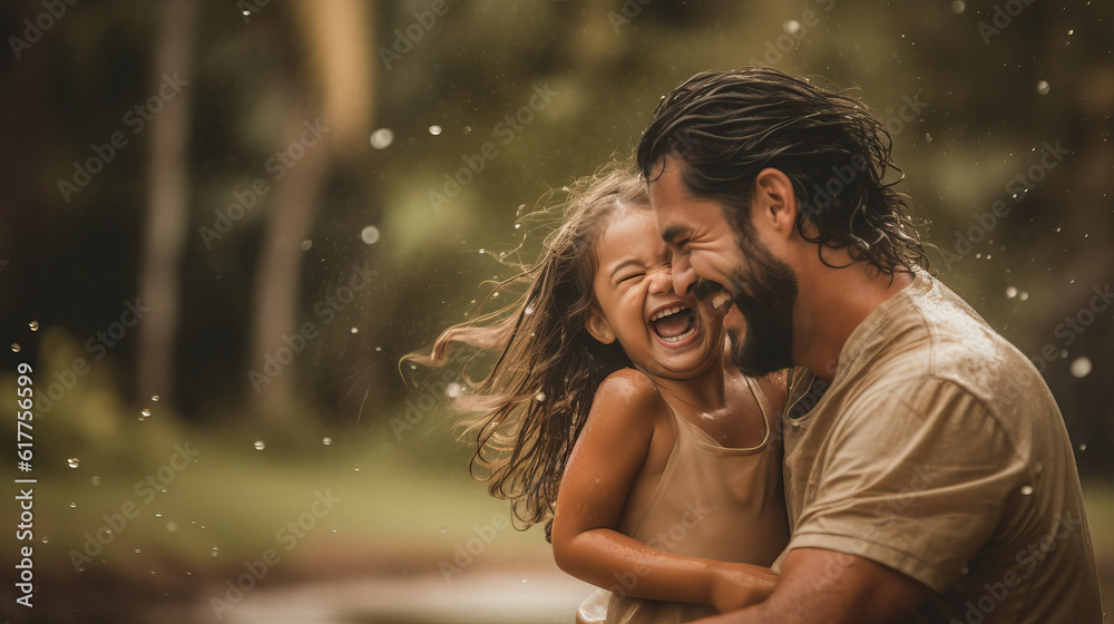 A heartwarming scene capturing the pure joy and connection between a ...