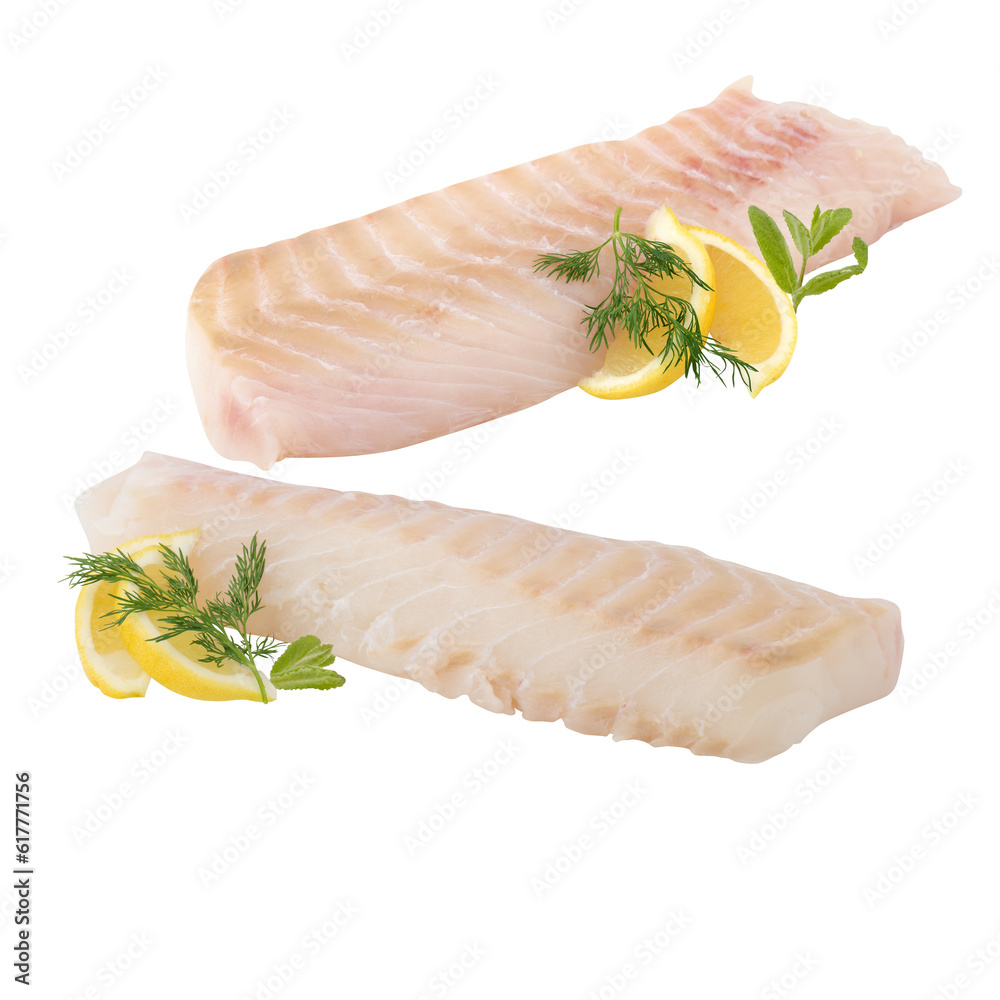 fish fillet steak Cut out, isolated transparent background Stock Photo ...
