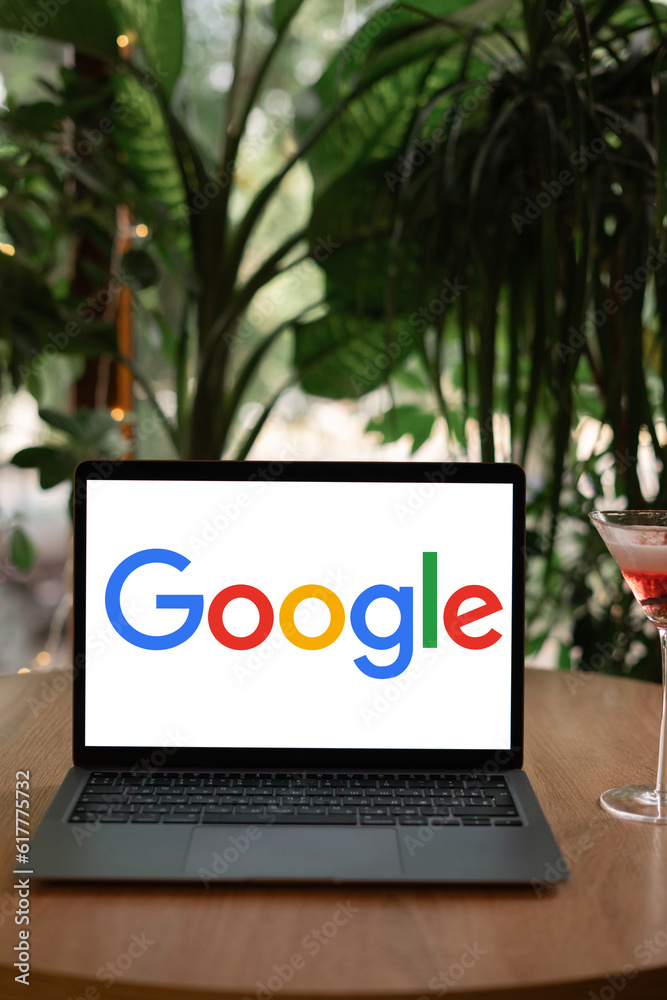 Odessa, Ukraine - June 14, 2023: Laptop computer displaying Google logo ...