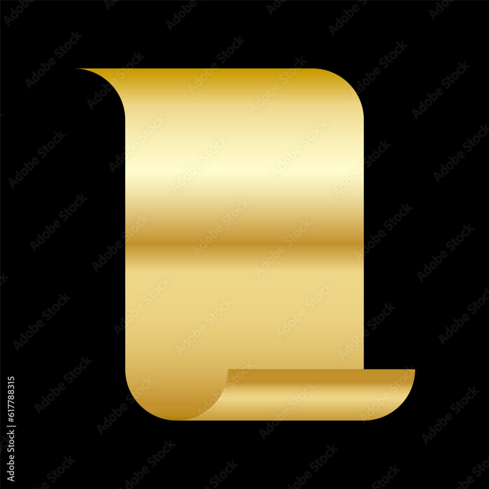 Realistic Papyrus scroll mockup, parchment paper with old texture ...