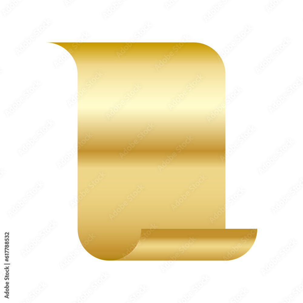 Realistic Papyrus Scroll Mockup Parchment Paper With Old Texture Vector Banner Isolated On