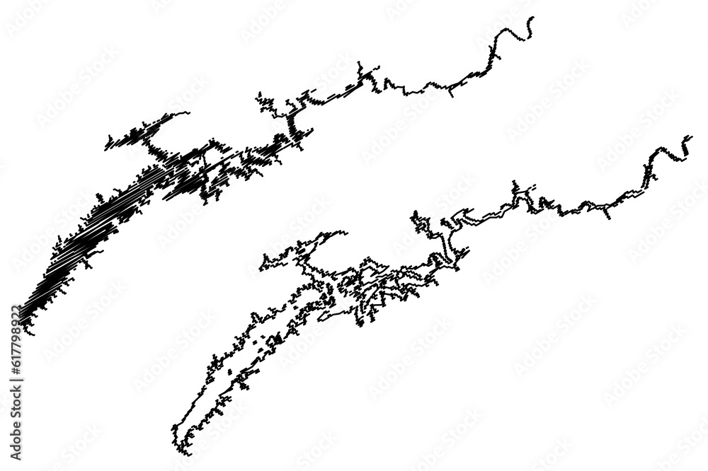 Lake Cherokee Reservoir (United States of America, North America, us ...