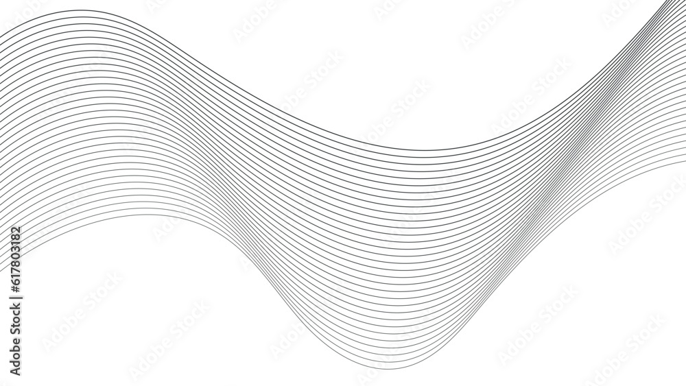 abstract background with lines. modern wavy stripes on white background ...