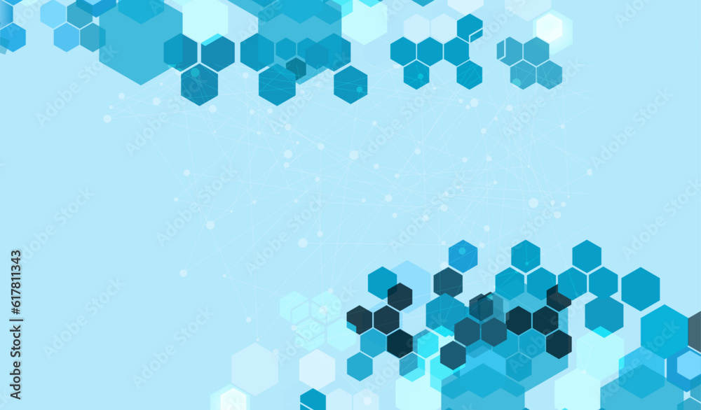 Medical abstract background. Polygon and dotted line graphic design ...