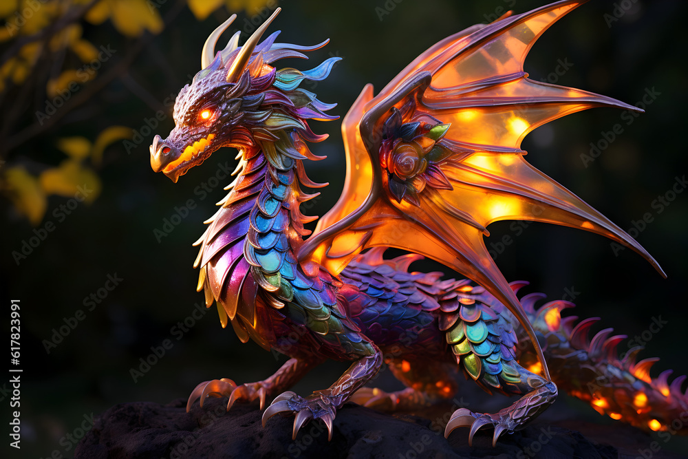 Glimmering Spectacle: Witness the captivating allure of an AI-generated ...