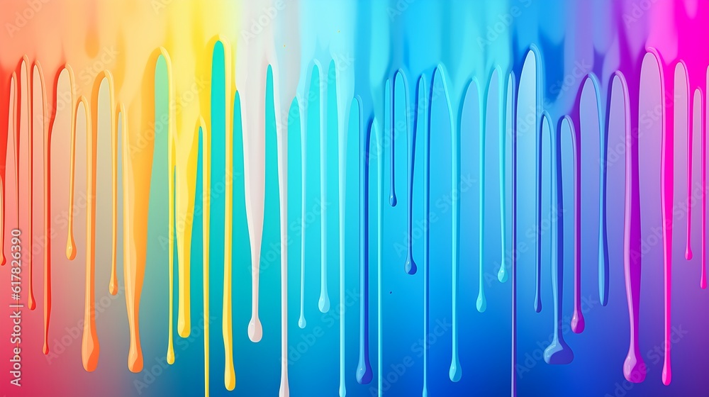 background colored dripping paint bottom saturated color vibrating cold ...