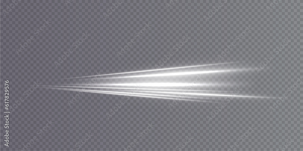 Luminous white lines png of speed. Light glowing effect png. Abstract ...