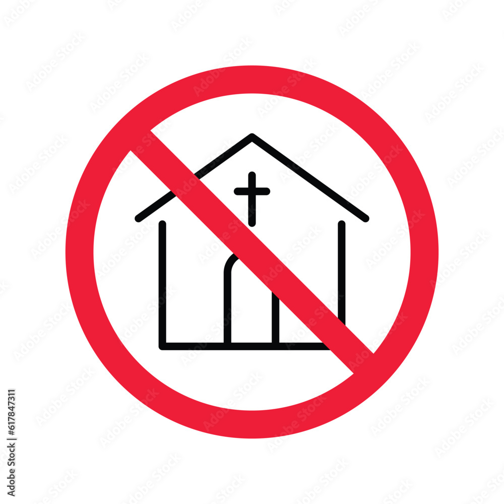 Forbidden Prohibited Warning, caution, attention, restriction label ...