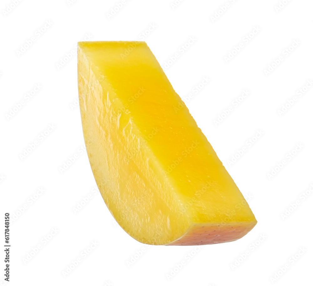 Slice mango isolated on transparent background PNG image Stock Photo ...
