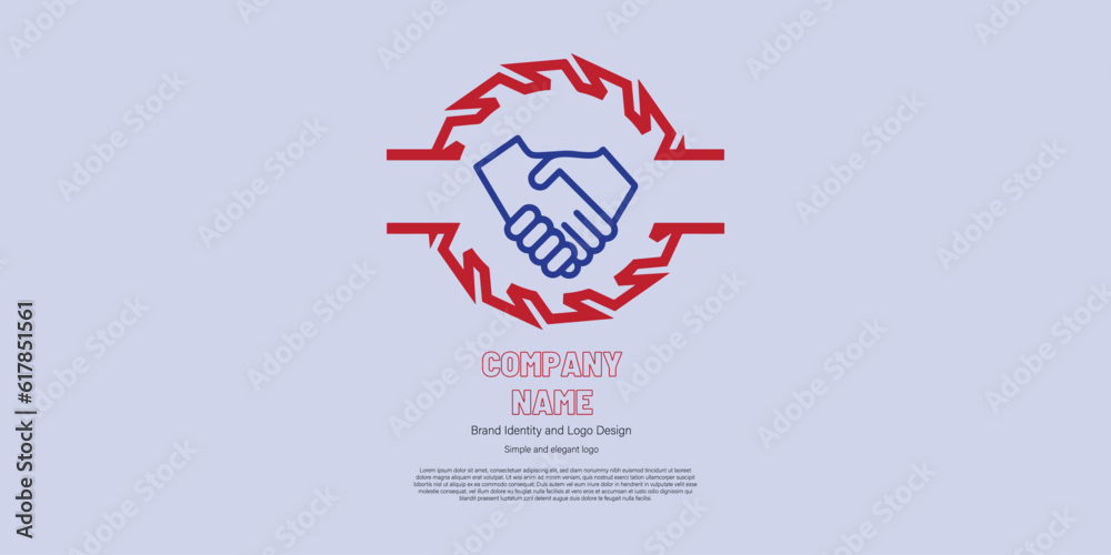 engineering logo design for branding or brand identity Stock Vector ...